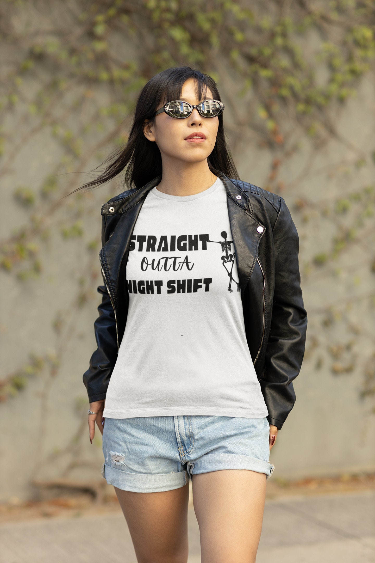 Straight Outta Night Shift Shirt - Etsy UK