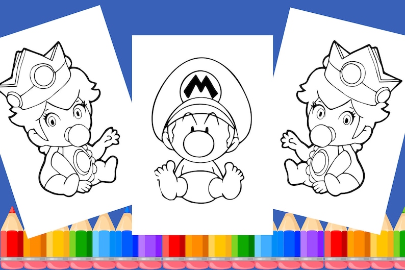 30 Super Mario Coloring Pages, Cartoon Coloring Pages for Kids ...