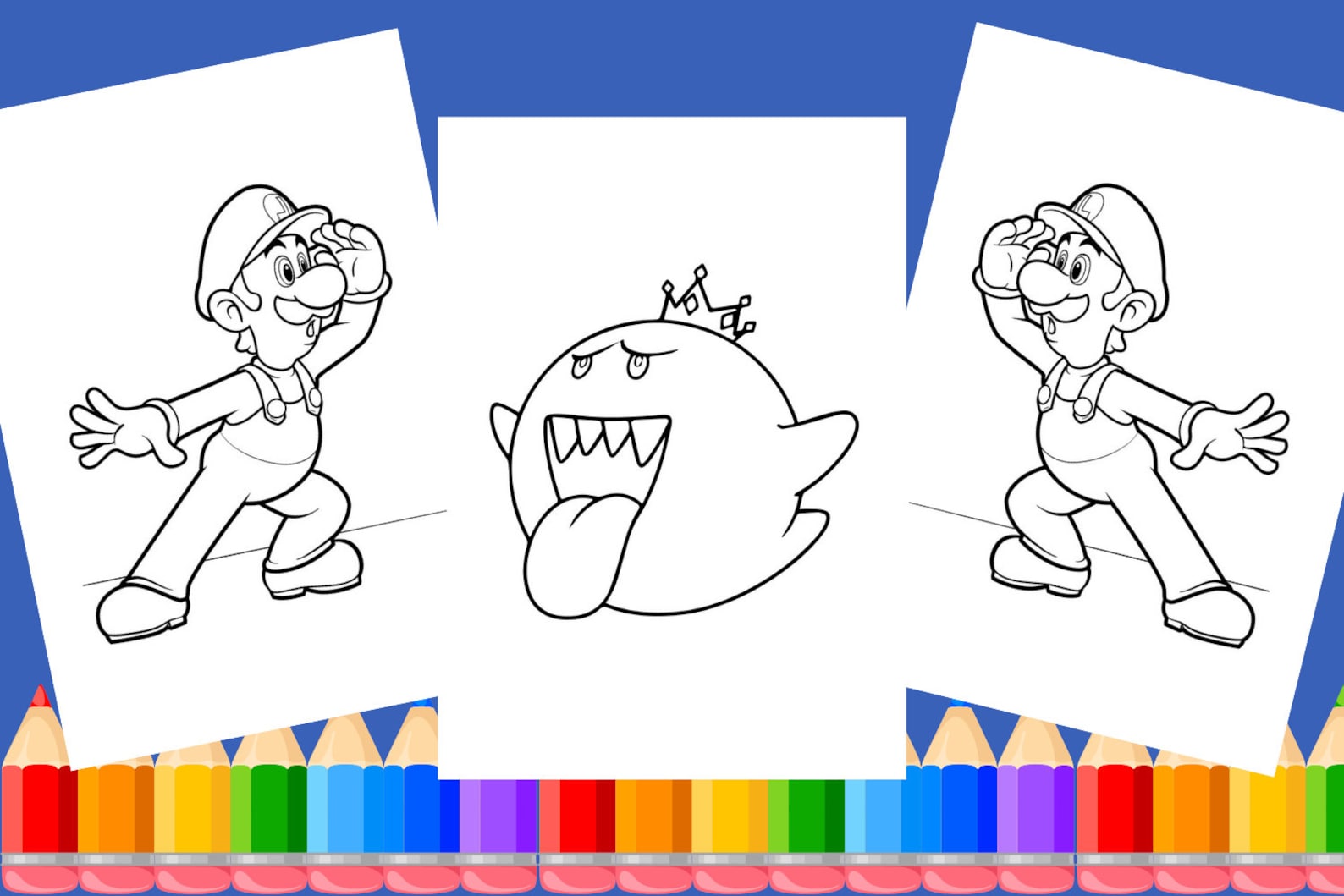 30 Super Mario Coloring Pages, Cartoon Coloring Pages for Kids ...