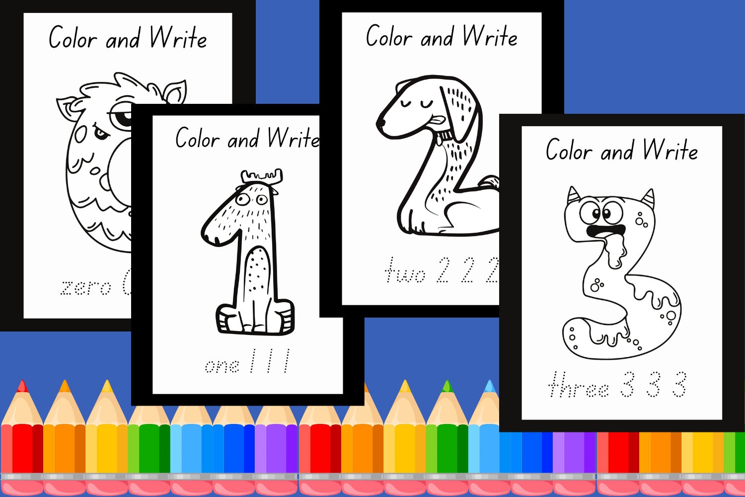 Number Worksheets, Printable PDF, Numbers to 10, Math, Counting ...