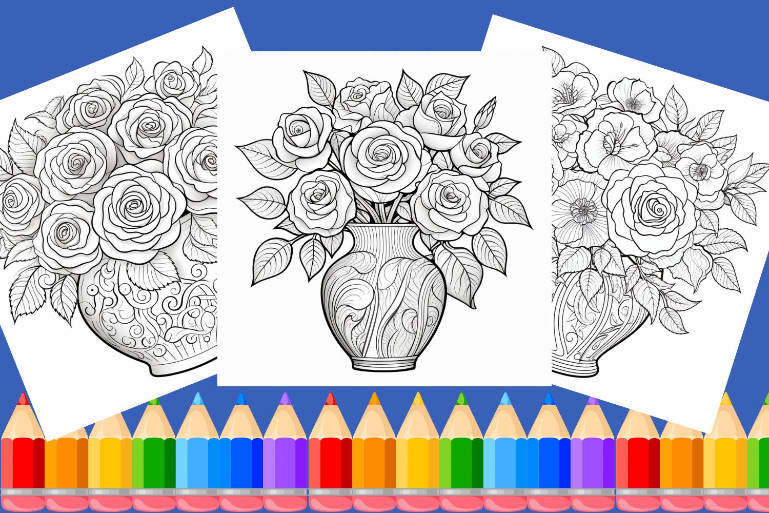 Mandala Flower Coloring Pages | 50 Digital Pages for Adults and Teens ...