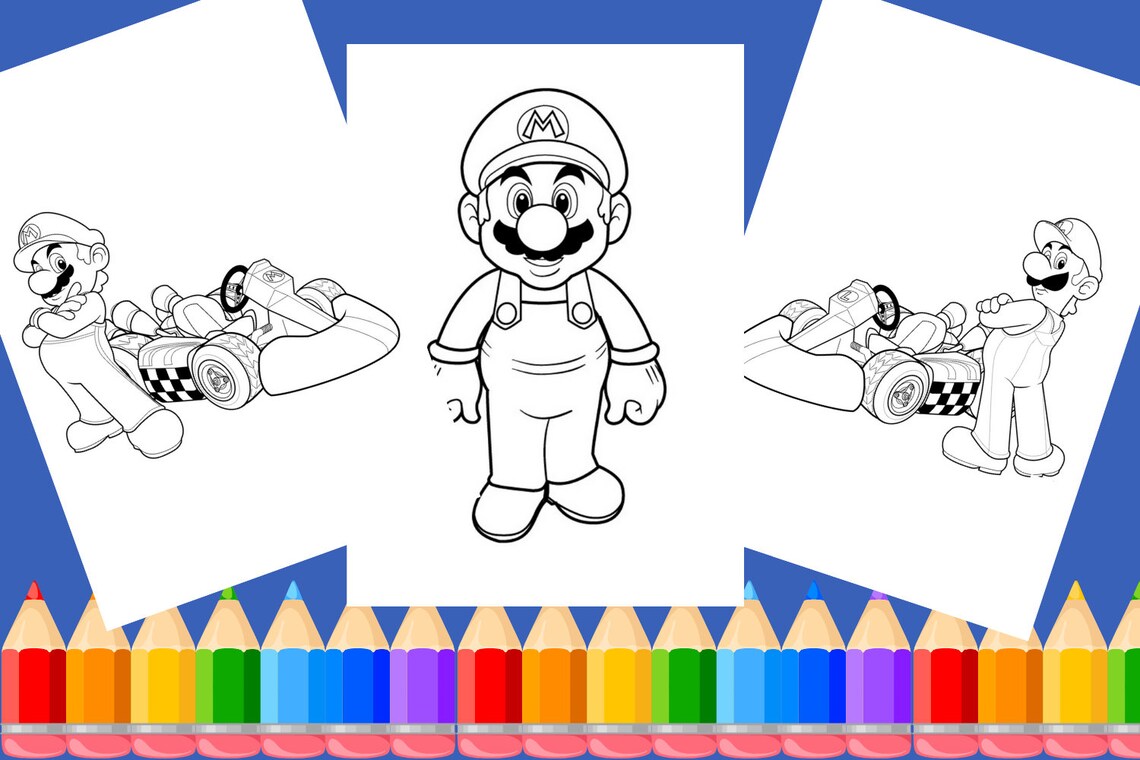 30 Super Mario Coloring Pages, Cartoon Coloring Pages for Kids ...