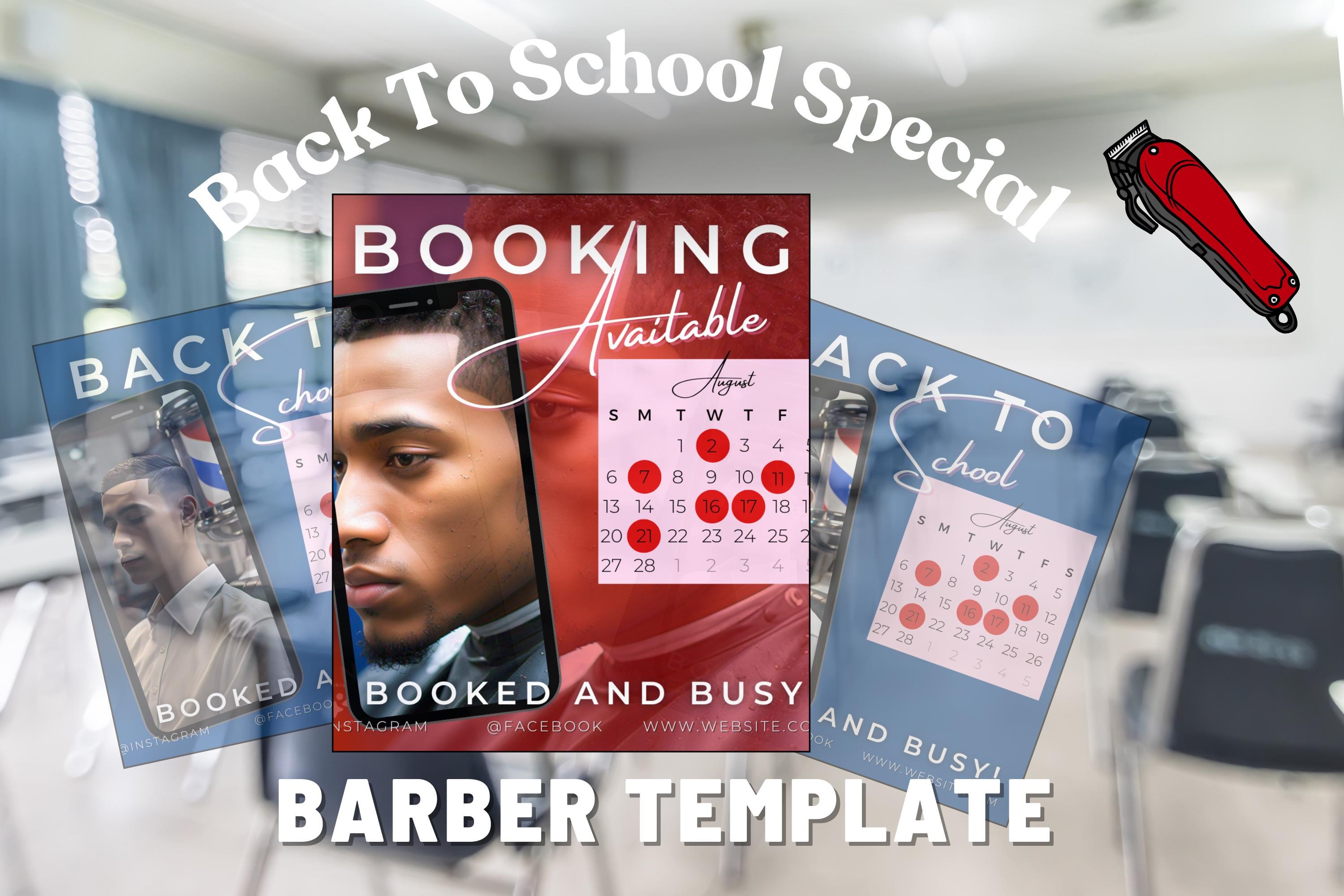 Barber Template BOGO Back to School, Editable Canva Template, Instagram ...