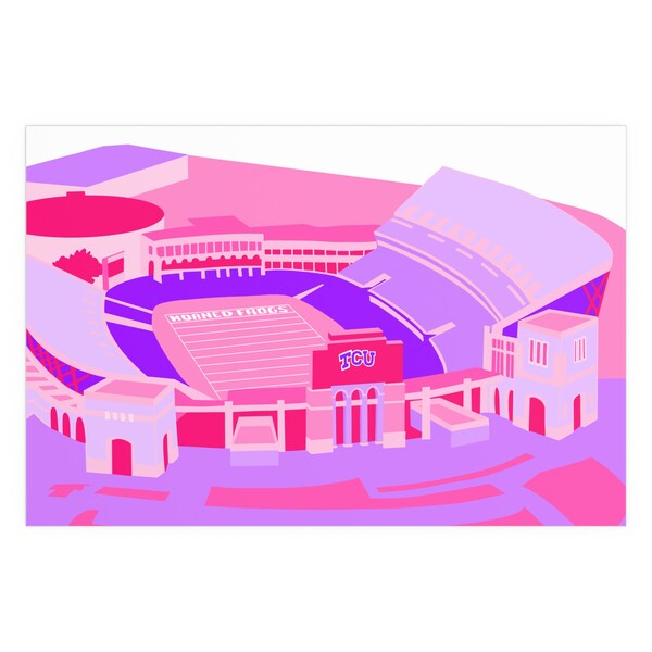 Tcu Stadium Print - Etsy