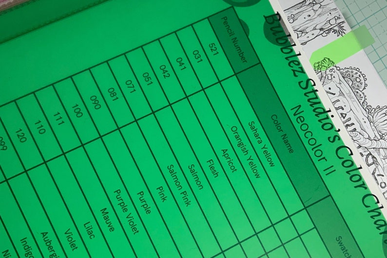 Neo Color Ll Swatch Chart - Etsy