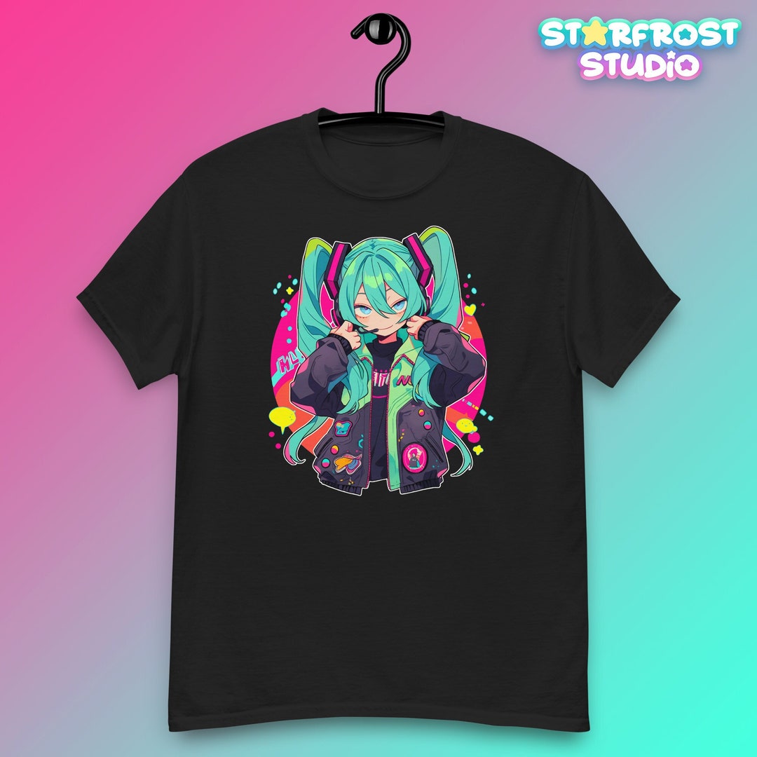 Hatsune Miku Punk Style Cute Cool Vocaloid Unisex T-shirt - Etsy