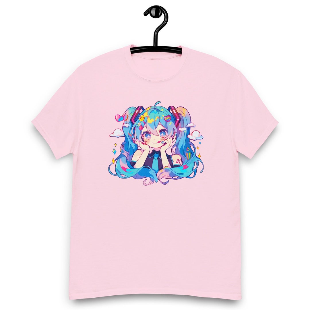 Hatsune Miku Colorful Clouds Cute Kawaii Vocaloid Unisex T-shirt - Etsy