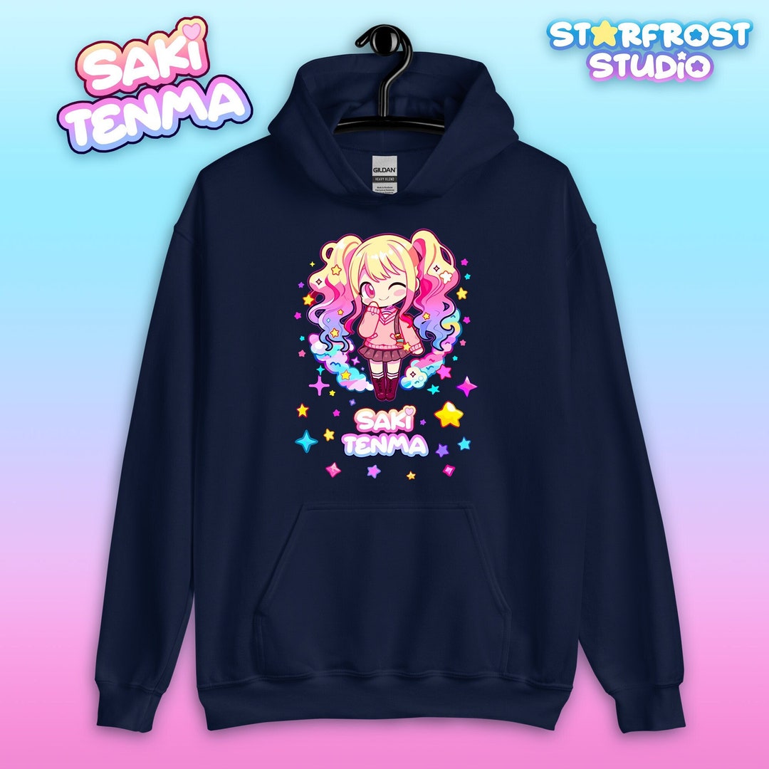 Project Sekai Hoodie Saki Tenma Cute Magical Stars Kawaii Chibi ...