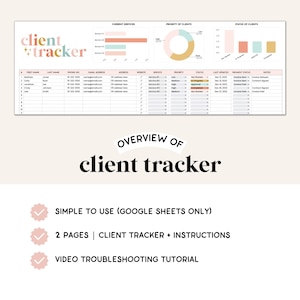 Client Spreadsheet | Client Tracker | Client Relationship Management ...