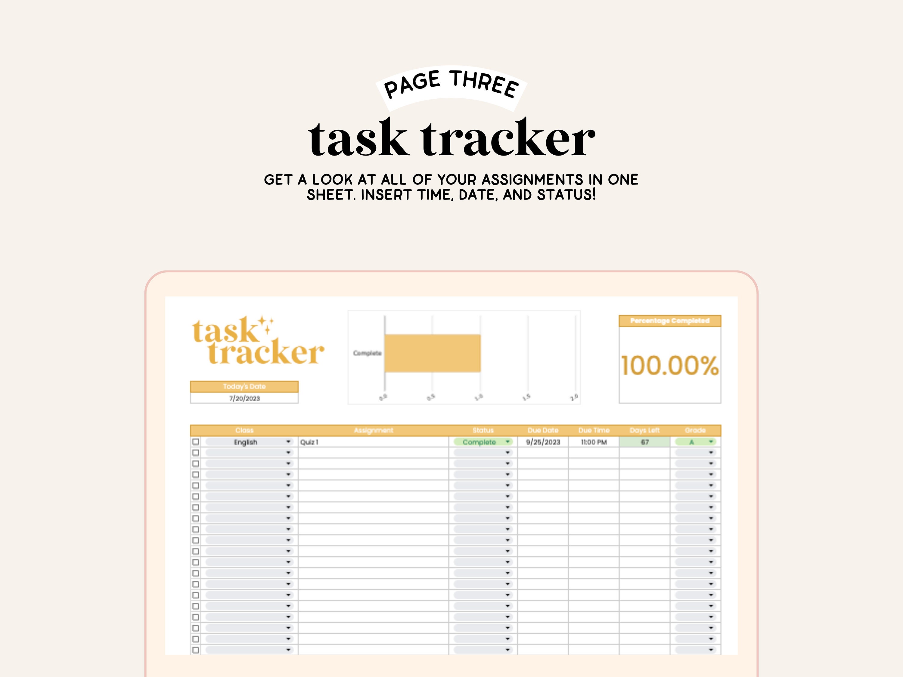 2025-2026 Academic Planner Spreadsheet | Google Sheets | Assignment ...