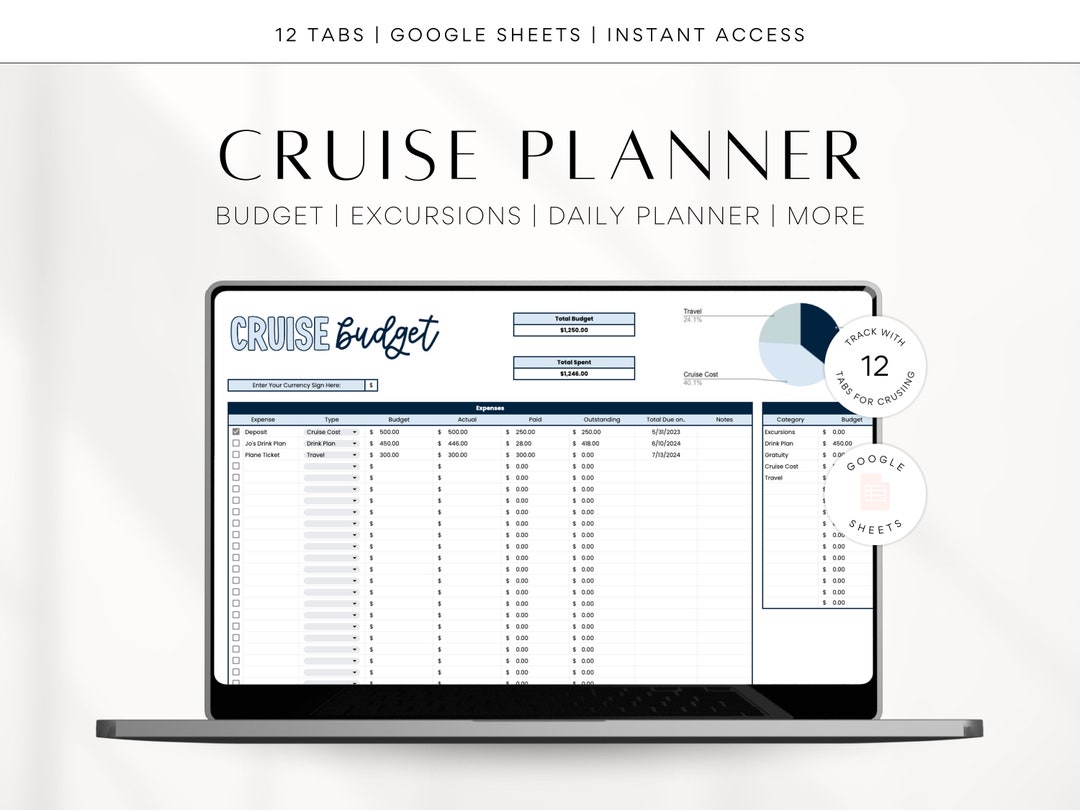 Cruise Planner Spreadsheet | Google Spreadsheet Cruise Itinerary ...