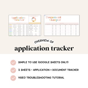 Job Application Tracker Spreadsheet | Google Sheets | Job Tracker ...