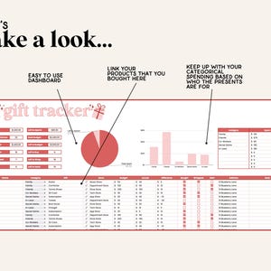 Christmas Planner Spreadsheet | Google Sheet Christmas Tracker ...
