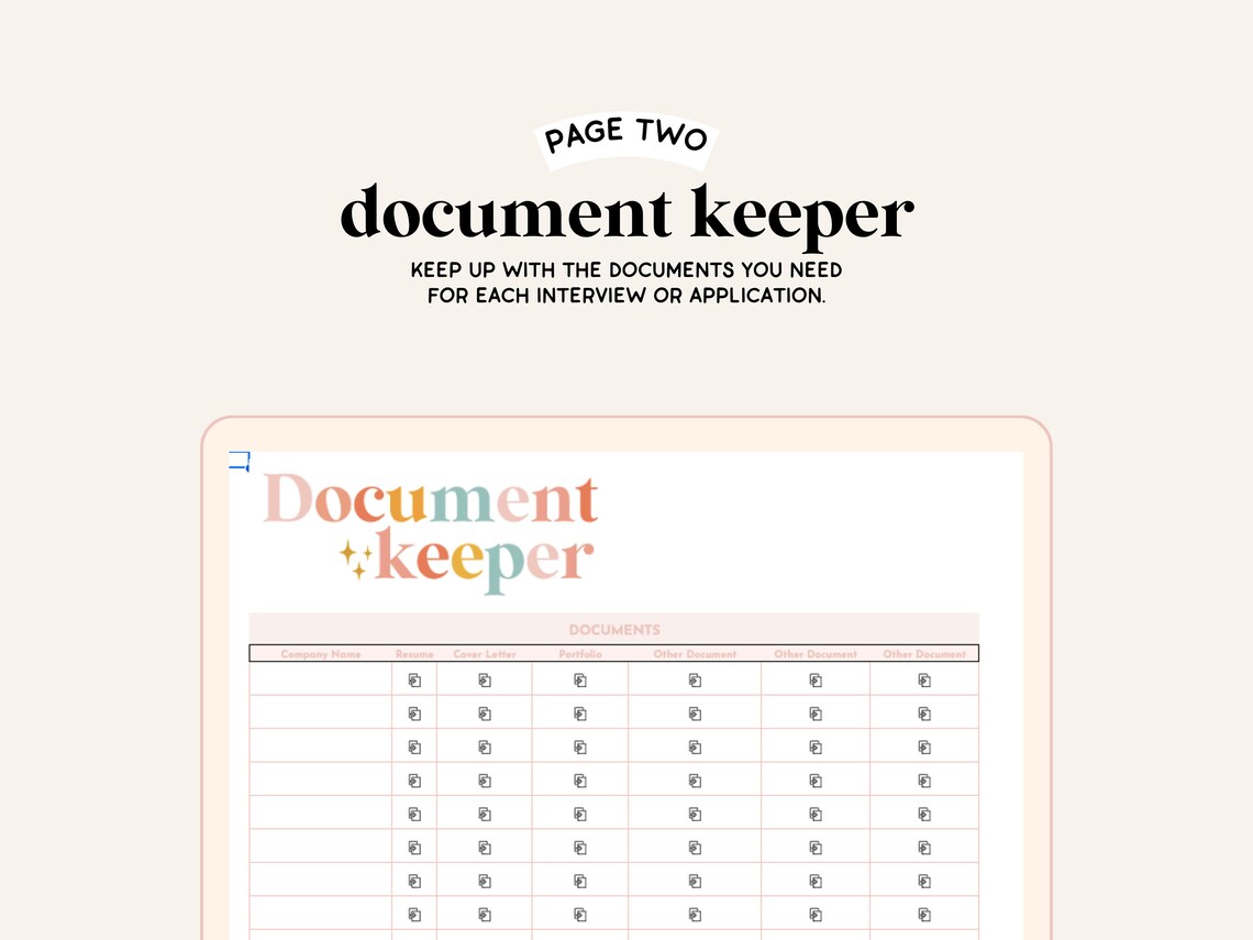 Internship Application Tracker Spreadsheet | Google Sheets | Job ...