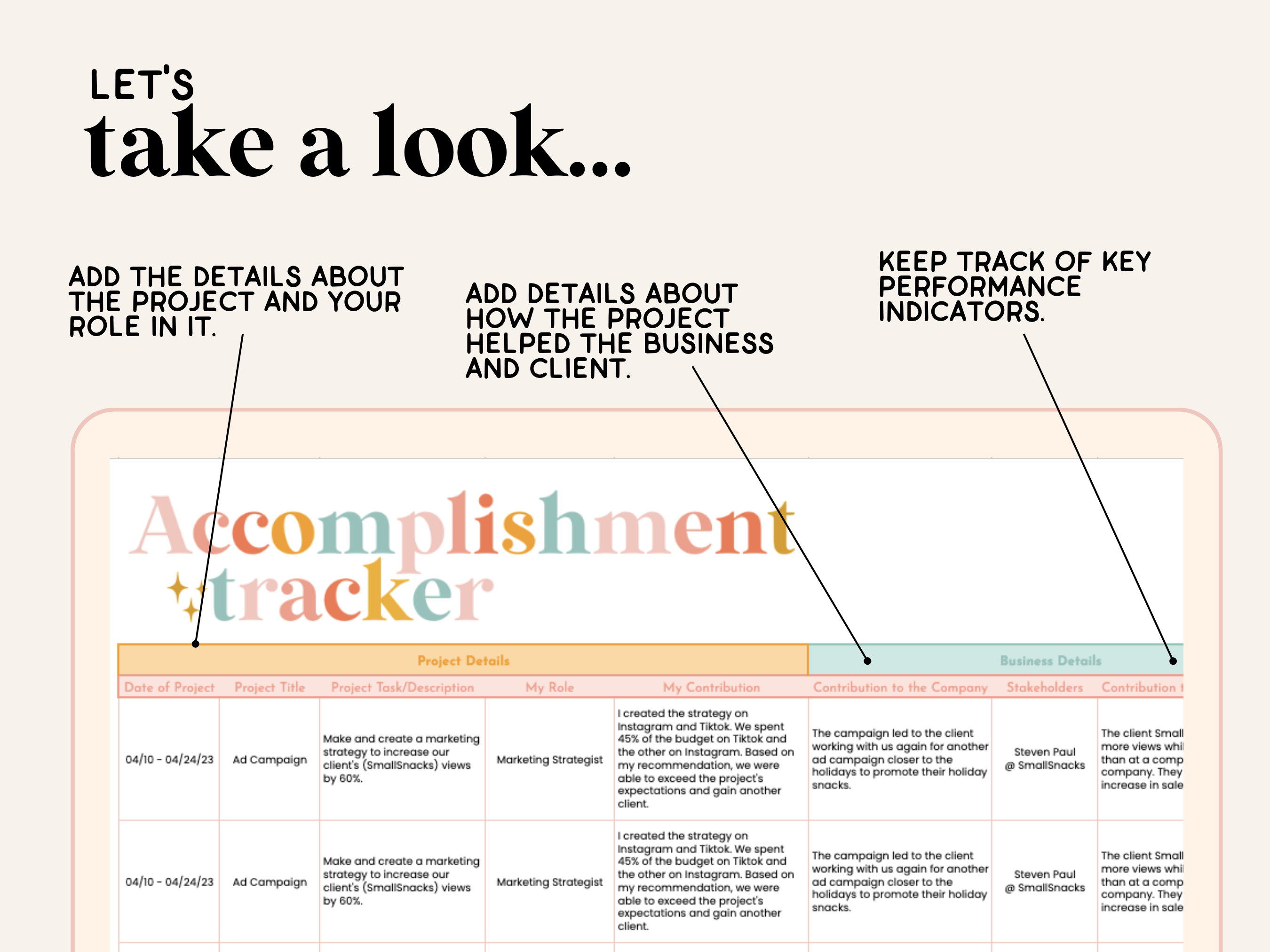 Brag Sheet Spreadsheet Google Sheets Accomplishment - Etsy UK