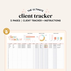 Client Spreadsheet | Client Tracker | Client Relationship Management ...