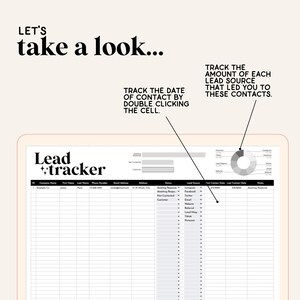 Lead Tracker Spreadsheet | Google Sheets | Client Sales Tracker | Lead ...