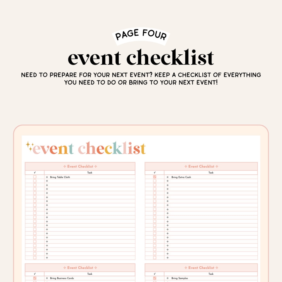 Craft Fair Tracker Craft Vendor Spreadsheet Craft Market Kit Craft Fair ...