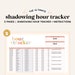 Shadowing Log Tracker | Clinical Supervision Hour Tracker | Interning ...