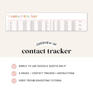 Contact List Template | Address Book List | Contact Information ...