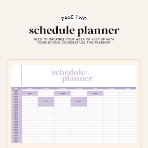 2025-2026 Academic Planner Spreadsheet | Google Sheets | Assignment Tracker | Course Planner ...