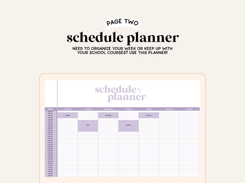 2025-2026 Academic Planner Spreadsheet | Google Sheets | Assignment ...
