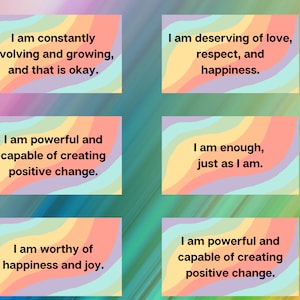 50 Affirmations for the LGBT+ Community| Self-acceptance - Etsy