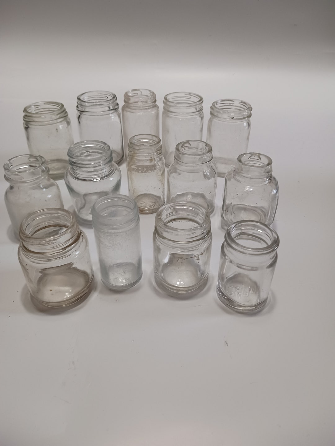 Vintage Antique Small Glass Crafting Bottles, 1890s-1940s. Lot of 14 ...