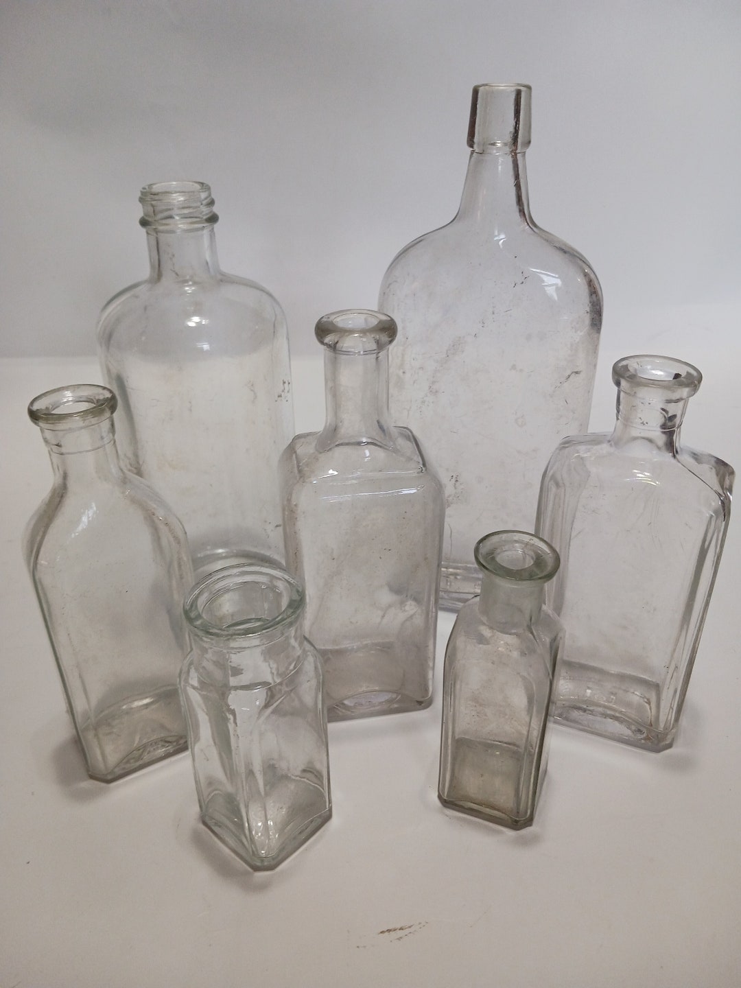 Vintage Antique Cork Top Bottles 1890s-1940s. Lot of 7 Bottles. FREE ...