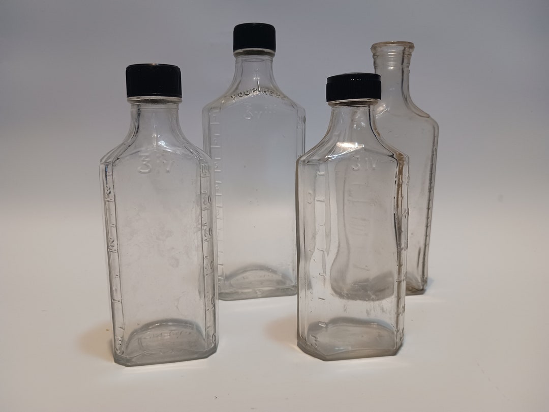 Vintage Antique Medicine Bottles 1890s-1940s. Lot of 4 Bottles. FREE ...