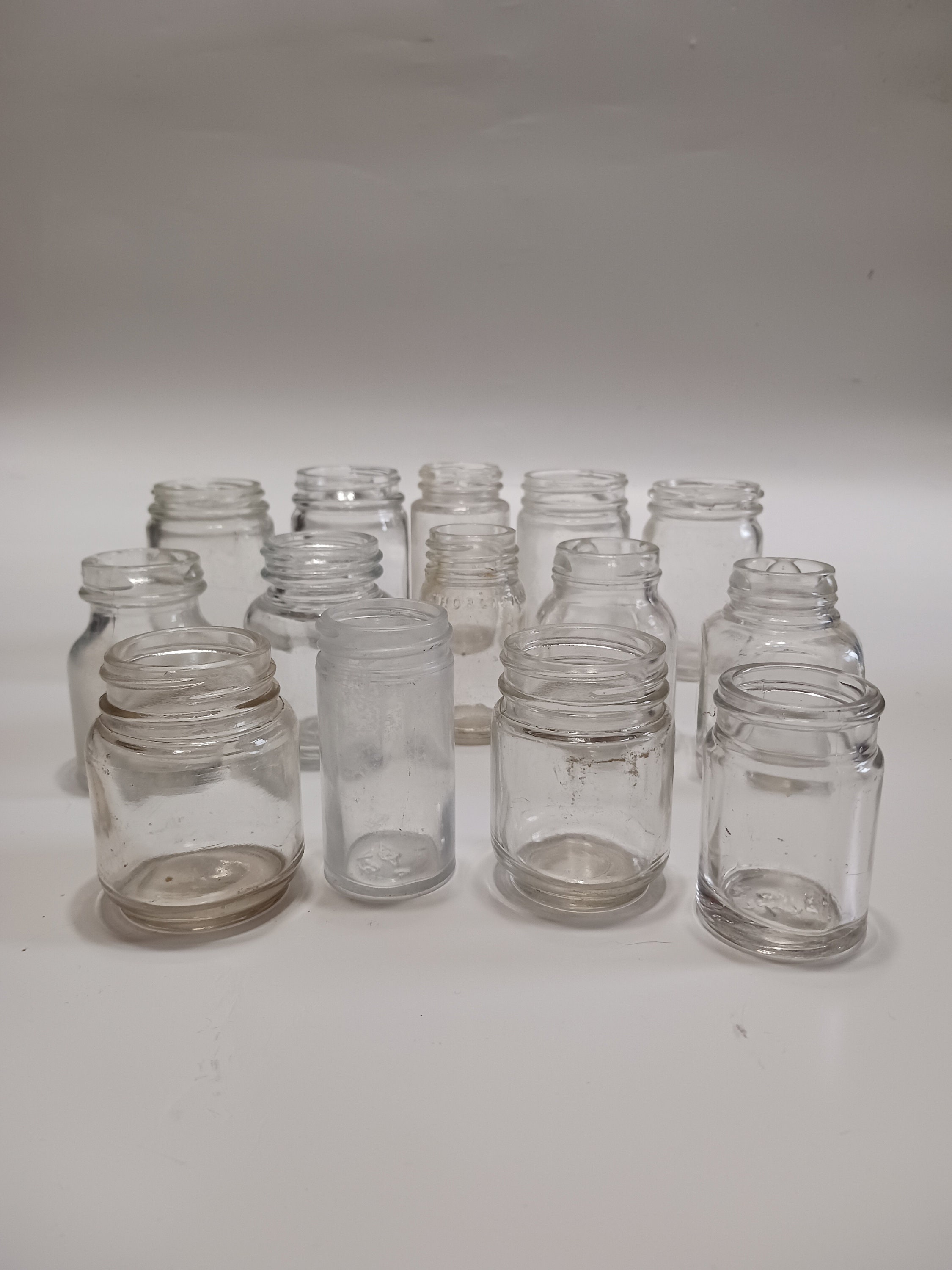 Vintage Antique Small Glass Crafting Bottles, 1890s-1940s. Lot of 14 ...