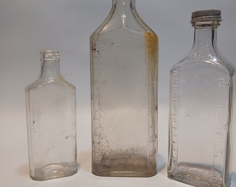 Vintage Antique Medicine Bottles 1890s-1940s. LOT OF 5 BOTTLES - Etsy