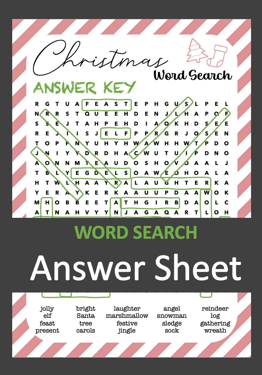 Printable Christmas Word Search Printable Christmas Game Office Party ...
