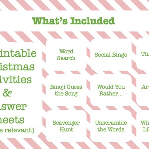 Printable Christmas Games Bundle Printable Christmas Activities Bundle ...