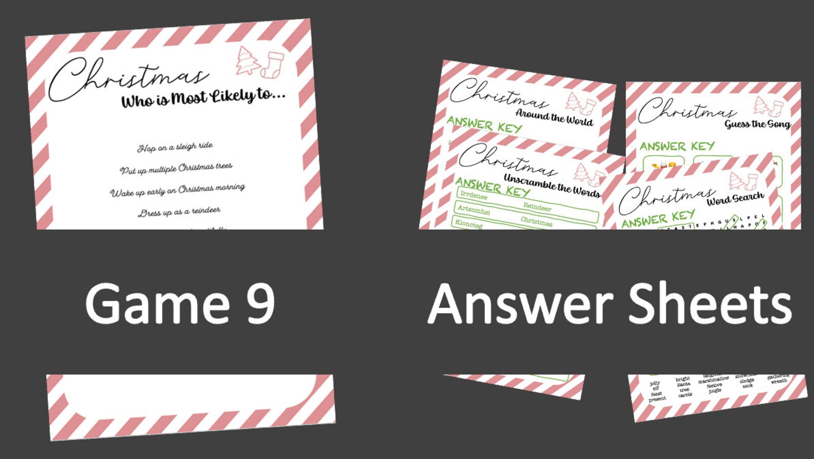 Printable Christmas Games Bundle Printable Christmas Activities Bundle ...