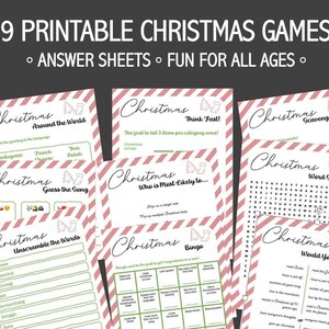 Printable Christmas Games Bundle Printable Christmas Activities Bundle ...