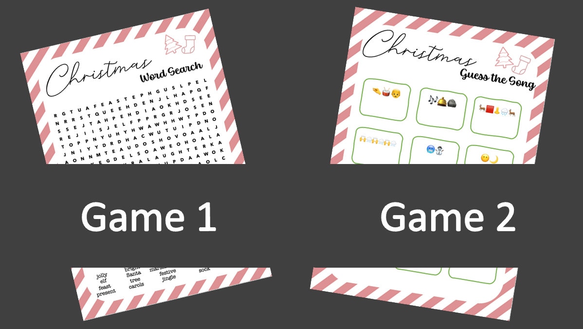 Printable Christmas Games Bundle Printable Christmas Activities Bundle ...