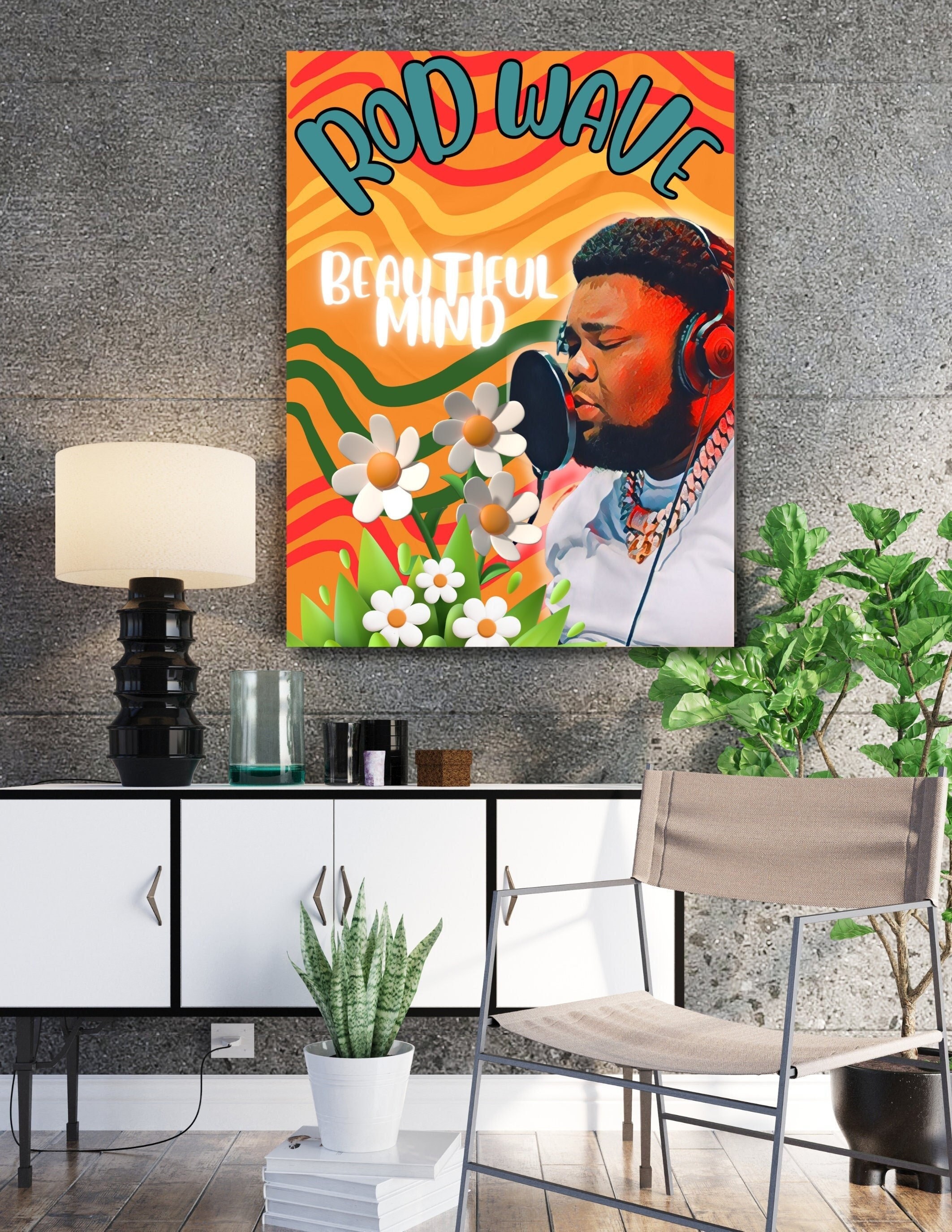 Rod Wave Digital Poster, Rod Wave, Music, Wall Art, Digital Art, Rod ...