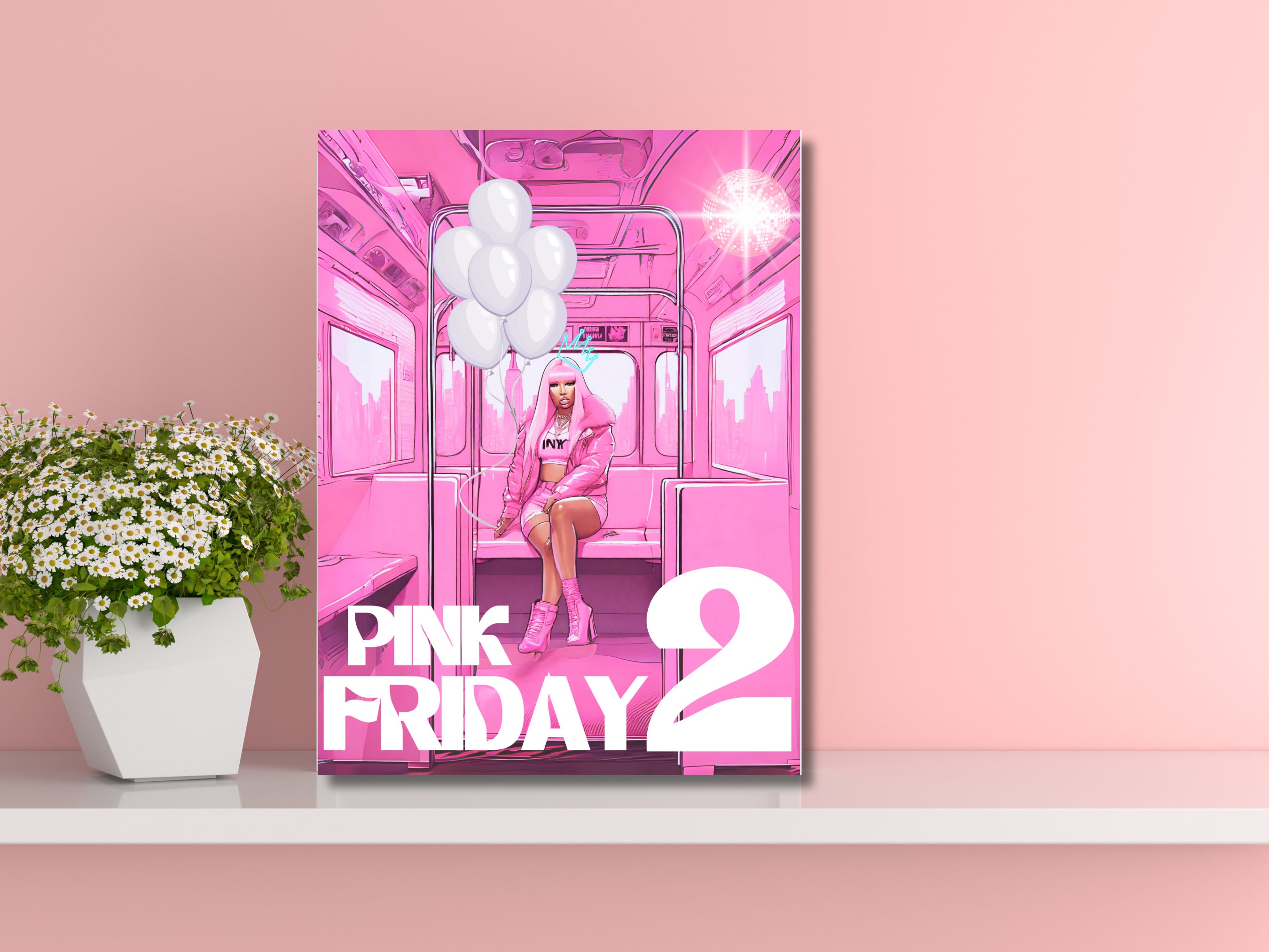 Nicki Minaj Pink Friday 2 Album Poster, Nicki Minaj Album Poster sold ...