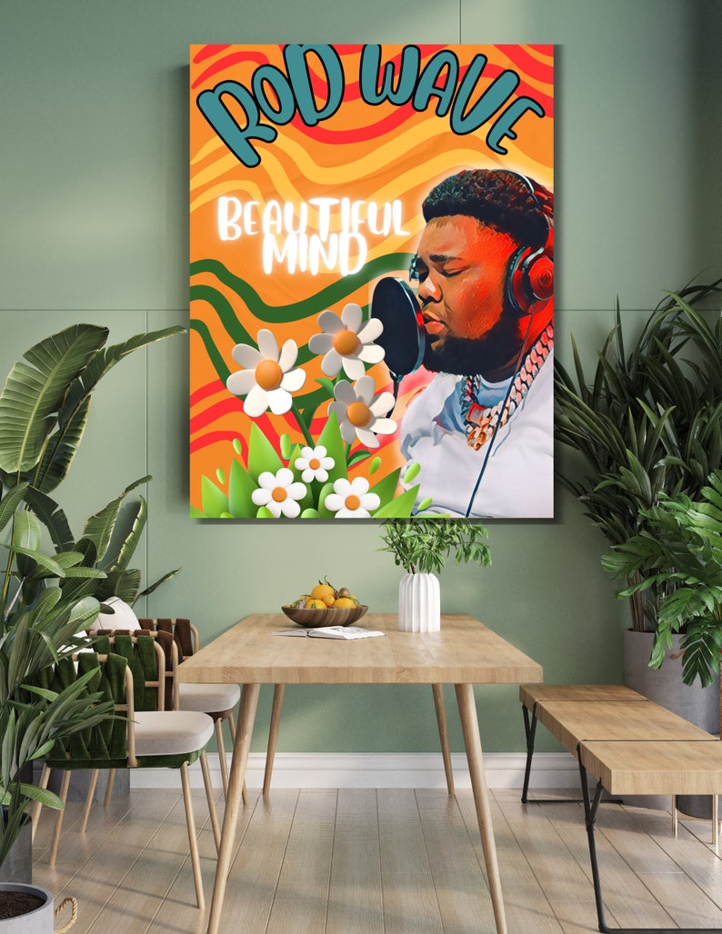 Rod Wave Digital Poster, Rod Wave, Music, Wall Art, Digital Art, Rod ...