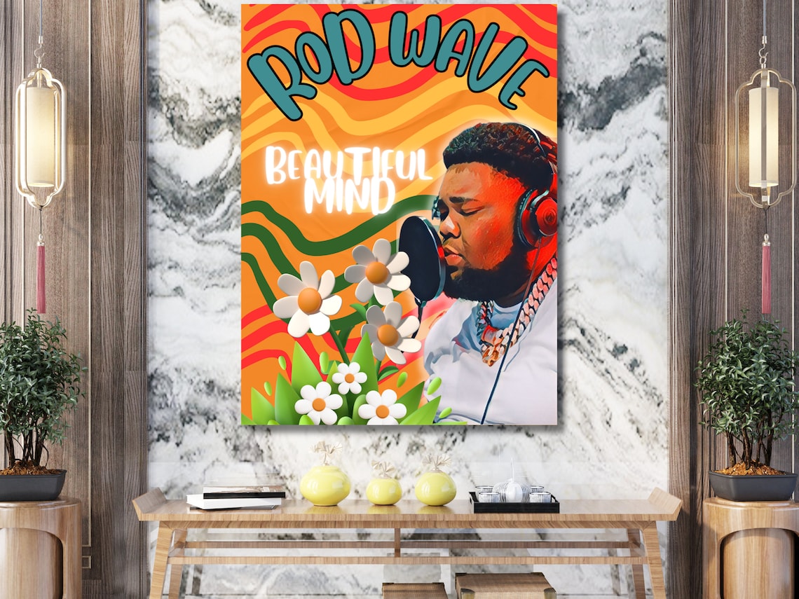 Rod Wave Digital Poster, Rod Wave, Music, Wall Art, Digital Art, Rod ...