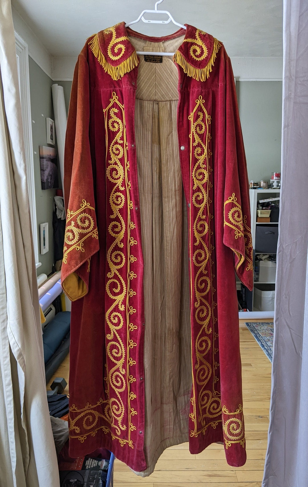 Victorian Odd Fellows Secret Society Ceremonial Masonic Fraternal Red ...