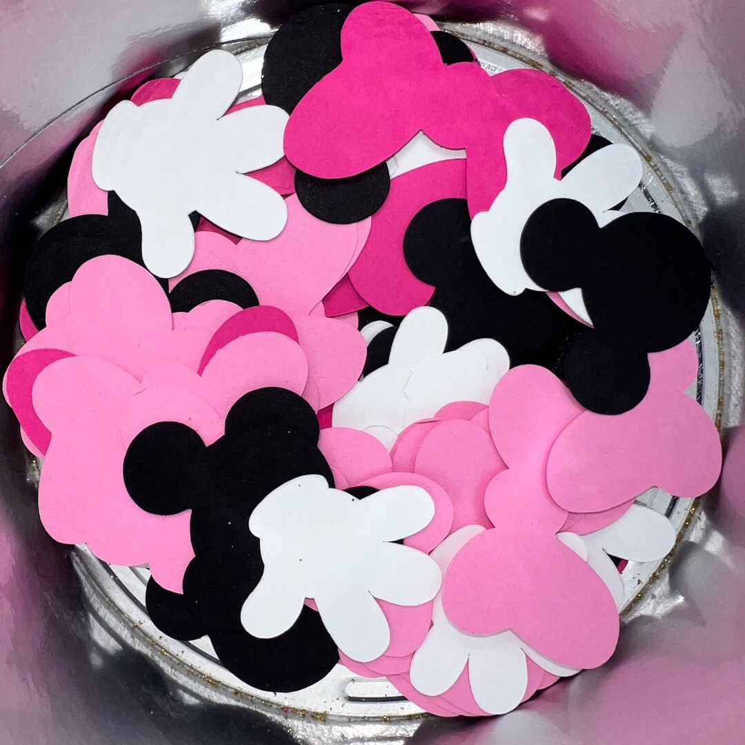 Minnie Mouse Confetti, Minnie Mouse Table Scatter, Birthday Confetti ...