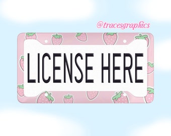 Light Pink License Plate Frame - Etsy