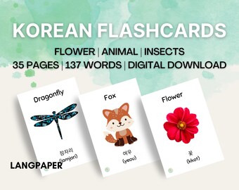 Korean Adjective Learning Sheets Basic Korean Practice - Etsy