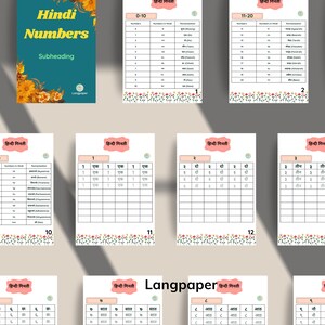 Hindi Number Tracing Worksheet Printable Hindi English Numbers - Etsy