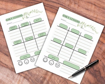 Printable Homeschool Planner, Daily Weekly Monthly Scheduler, Mushroom ...
