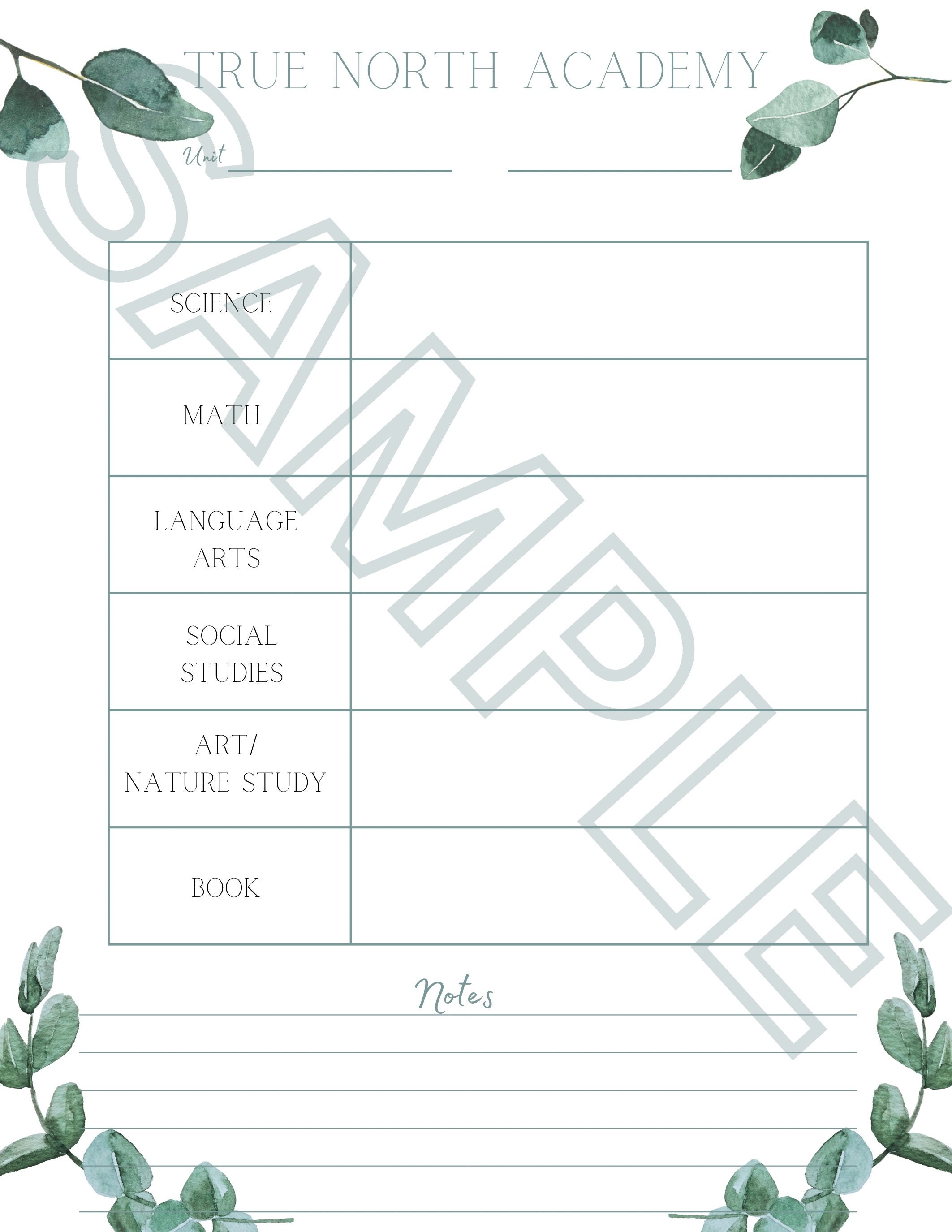 Custom Botanical Lesson Plan for Homeschool, Students, Teachers ...
