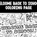 Welcome Back to School Coloring Page - Printable Back to School ...