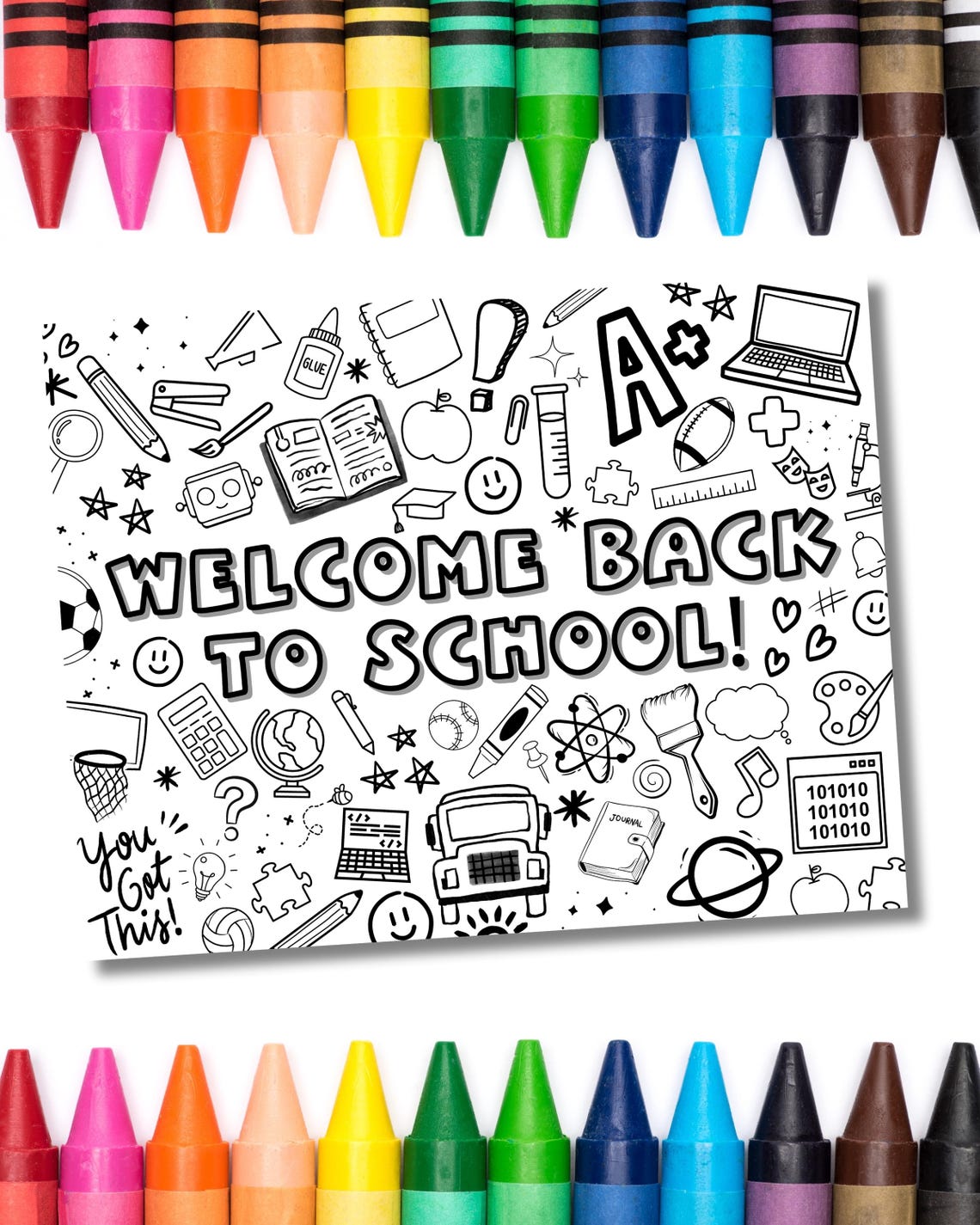 Welcome Back to School Coloring Page - Printable Back to School ...